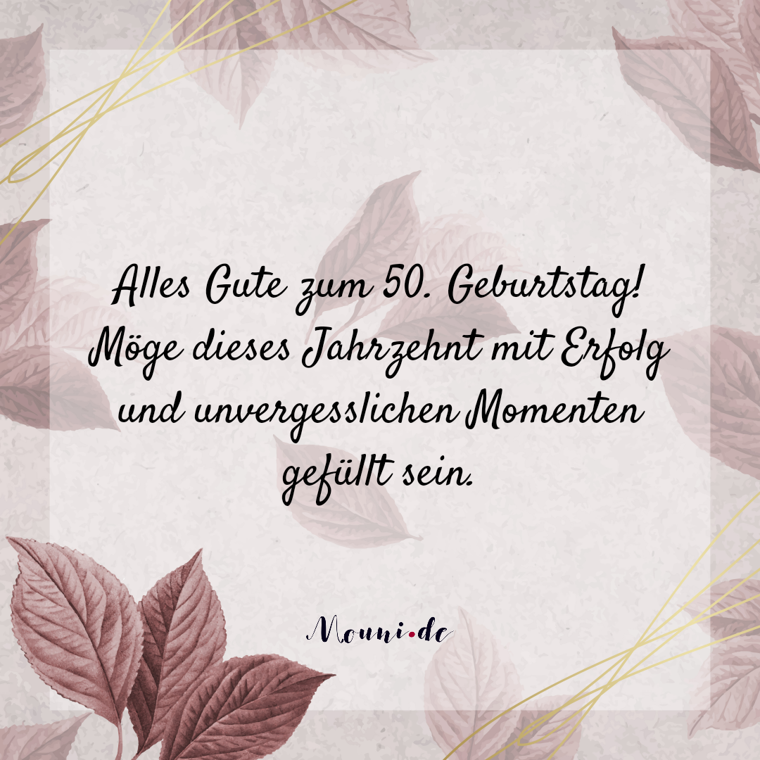 Gluckwunsch 50 Geburtstag Mann